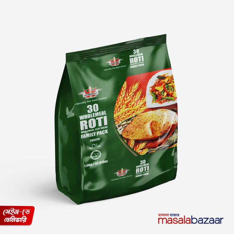 Wholemeal Roti Family Pack 30 Pcs – Masalabazaar – Dhaka